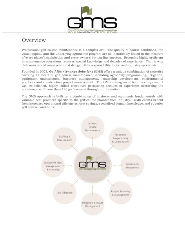 GMS Overview | PDF