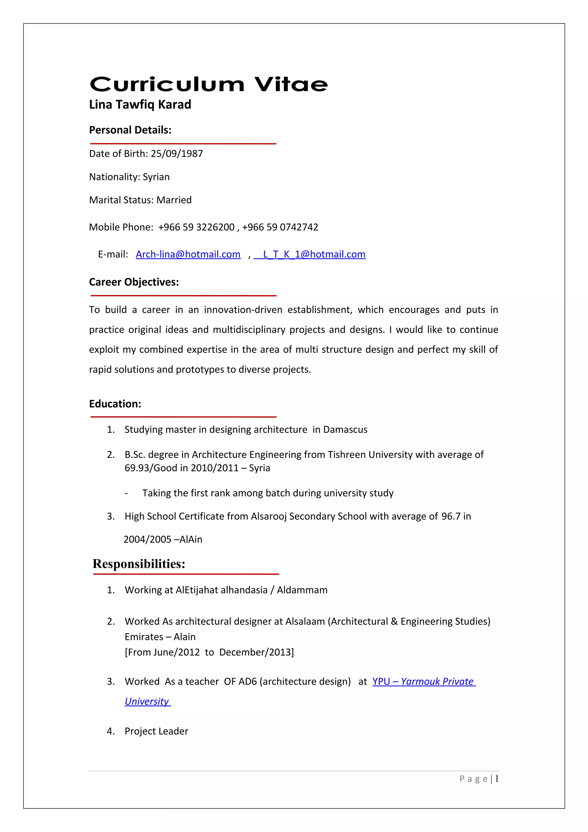 CV_Lina Alkrad | DOC