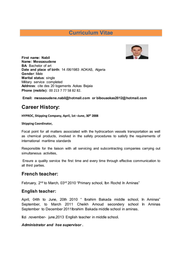 Curriculum Vita1 | PDF