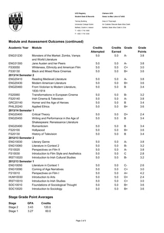 Academic Transcript | PDF