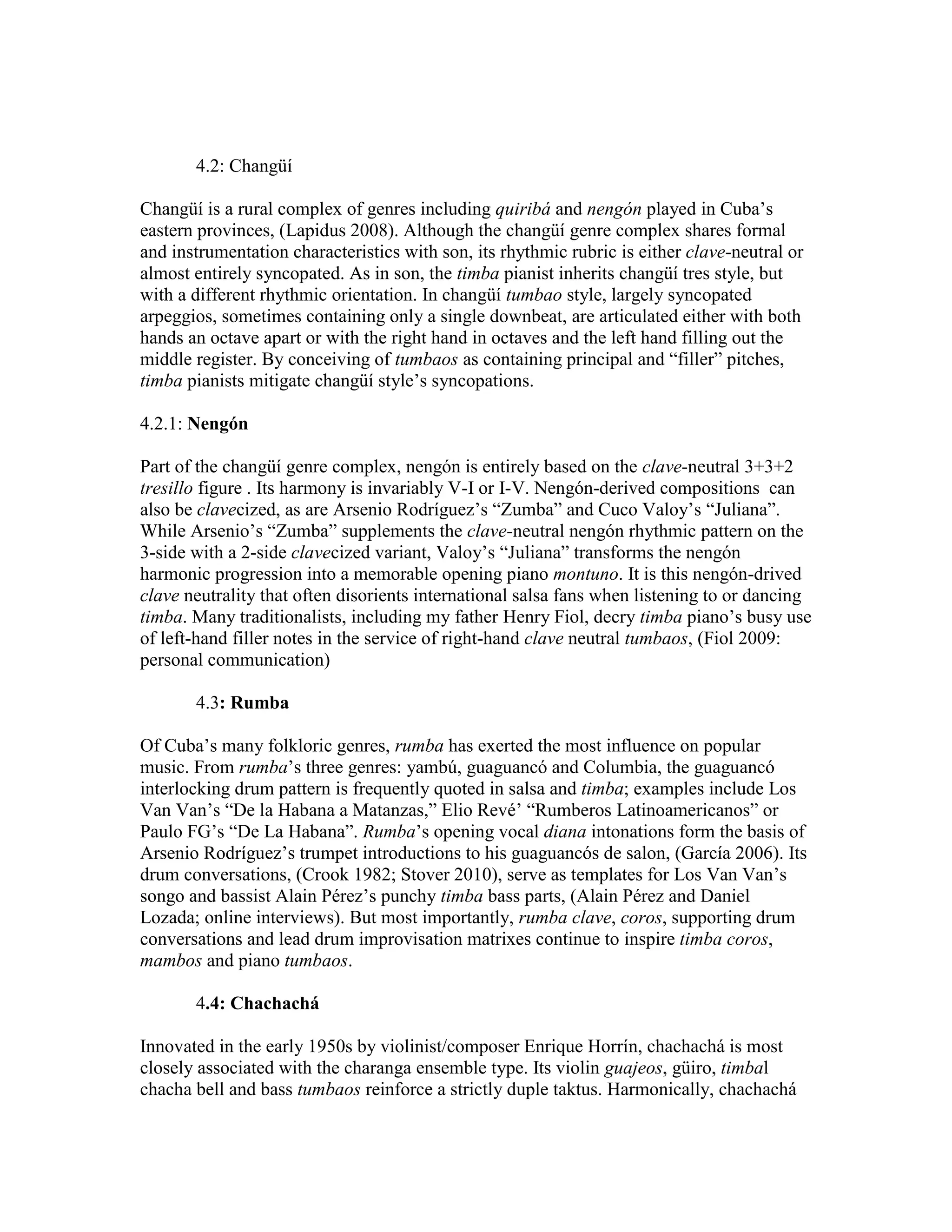 Style, Creativity and Power In Cuban Timba Piano | PDF