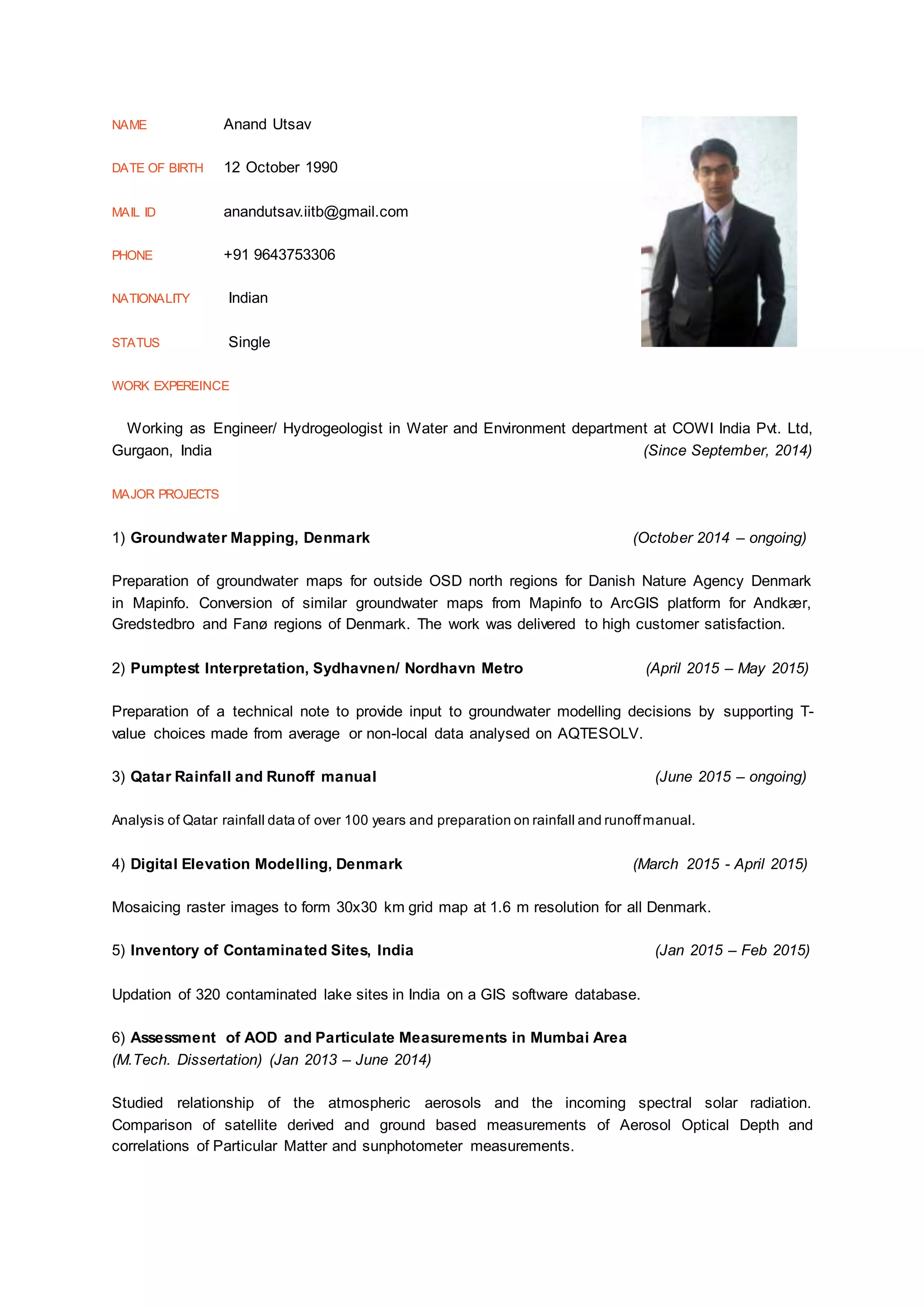 Anand Utsav_CV | PDF