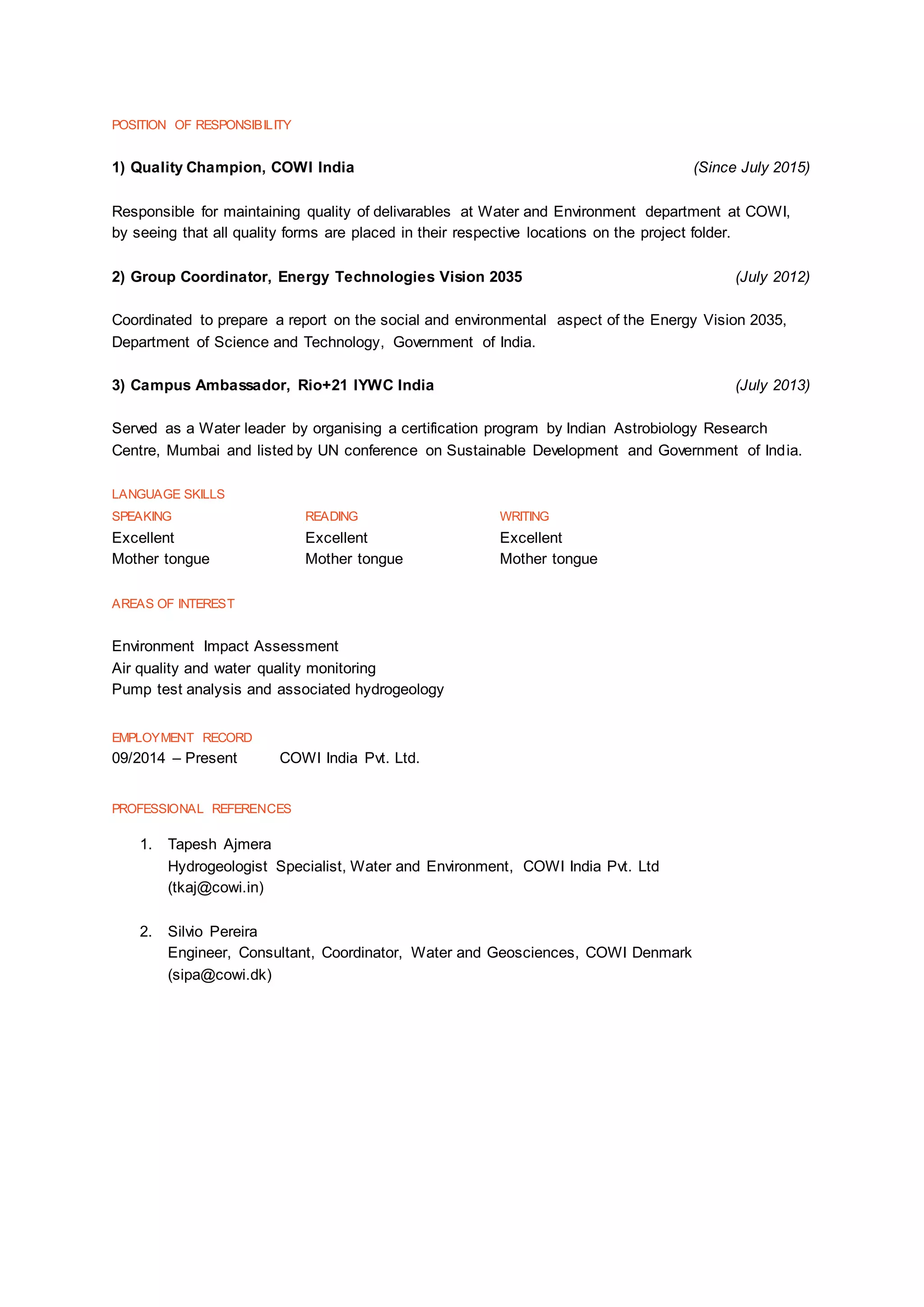 Anand Utsav_CV | PDF