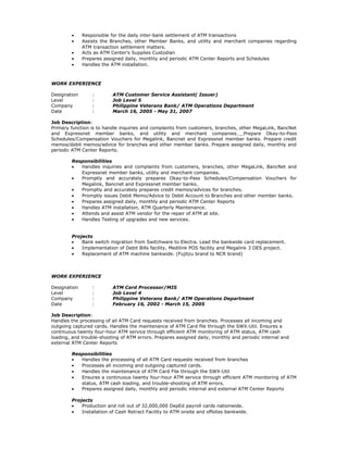 LMcruzCV (2) | DOC | Business Banking & Finance | Business