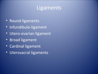 Anatomy of female genital tract | PPT