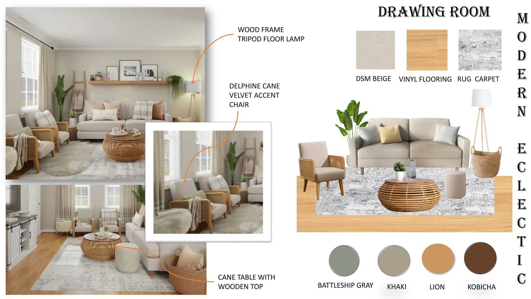 2BHK residence MOOD BOARD for interior design project | PDF