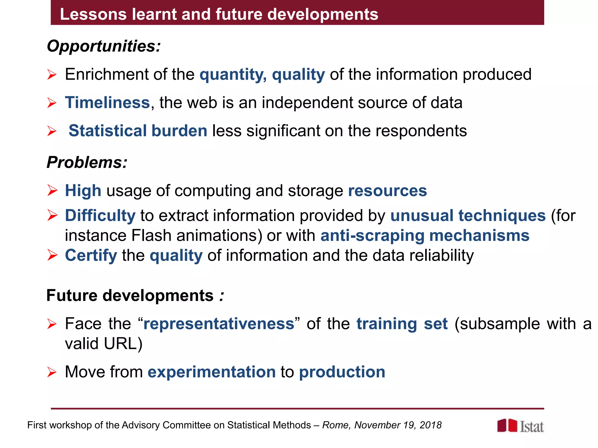 Session I - Big Data F. Bianchi, F. Scalfati, Text mining and machine ...