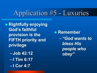 Biblical Priorities | PPT