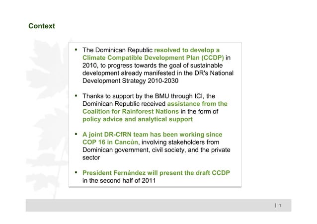 Climate-Compatible Development Plan for the Dominican Republic | PDF