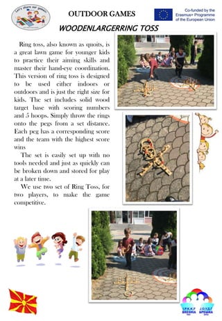 2 Big Outdoor games Project "Let's share our games!" | PDF