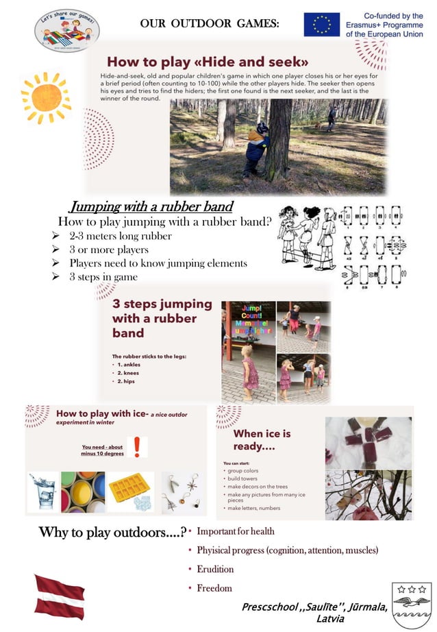 2 Big Outdoor games Project "Let's share our games!" | PDF | Daycare ...