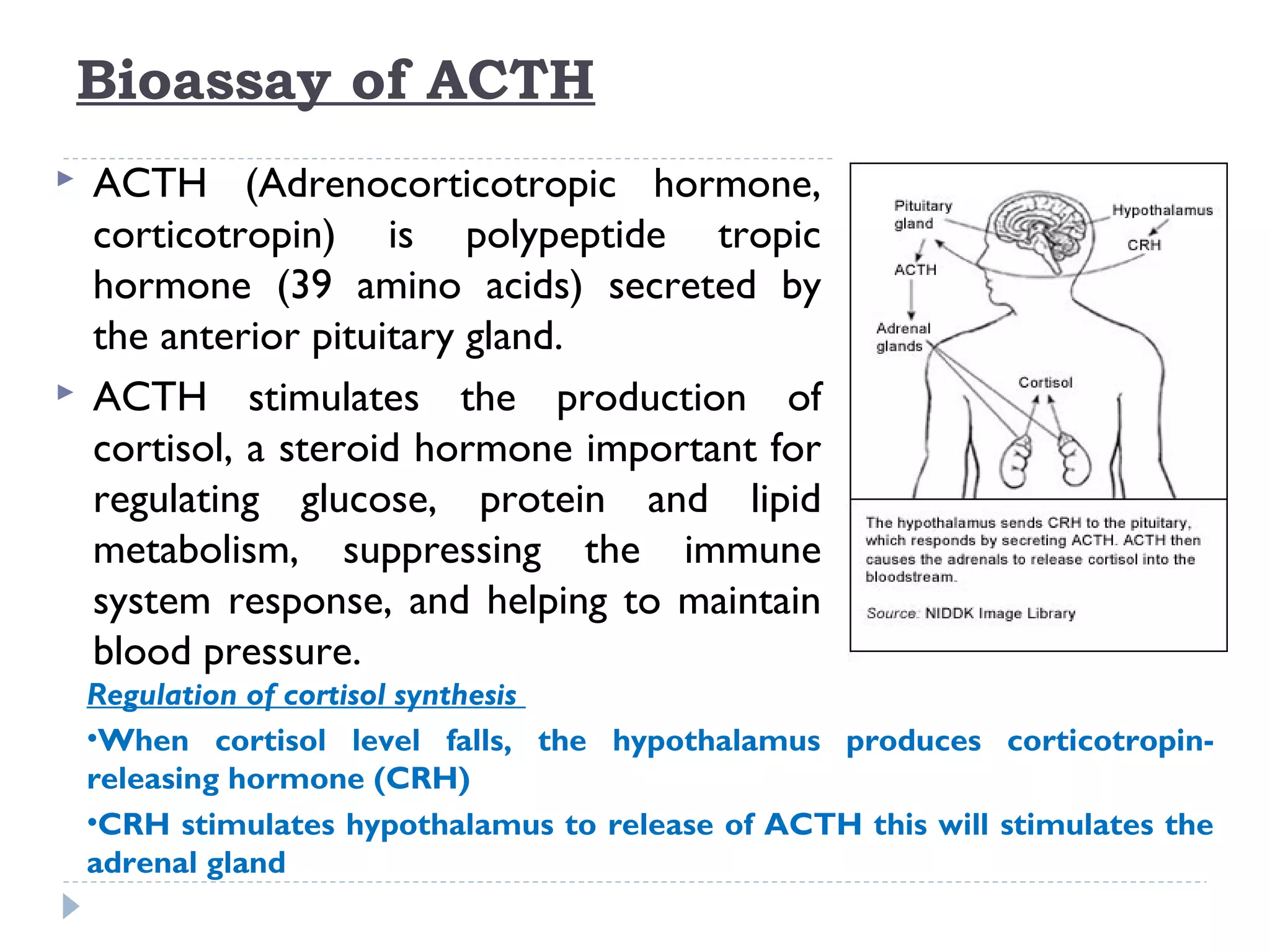 Bioassay of ACTH | PPT