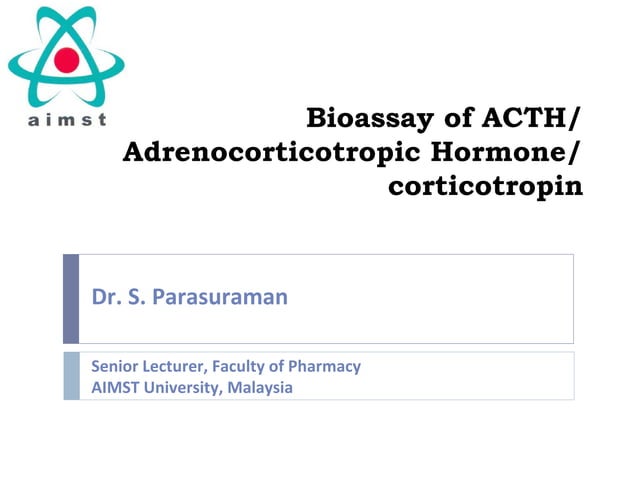 Bioassay of ACTH | PPT