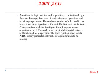 2 bit alu | PPTX