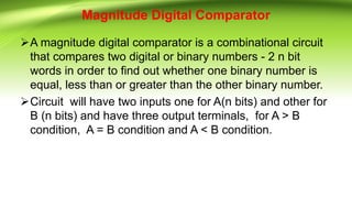 2 bit comparator, 4 1 Multiplexer, 1 4 Demultiplexer, Flip Flops and Registers.pdf