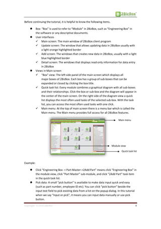 Free ERP 2BizBox Quick Start Tutorial | PDF