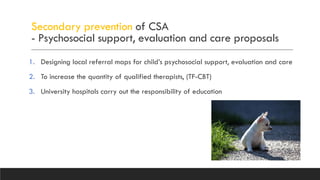 Minna Joki-Erkkilä: Child sexual abuse - short overall objectives and ...