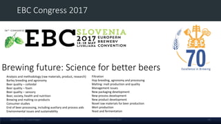Evolution of the European Brewing Convention Congress | PDF