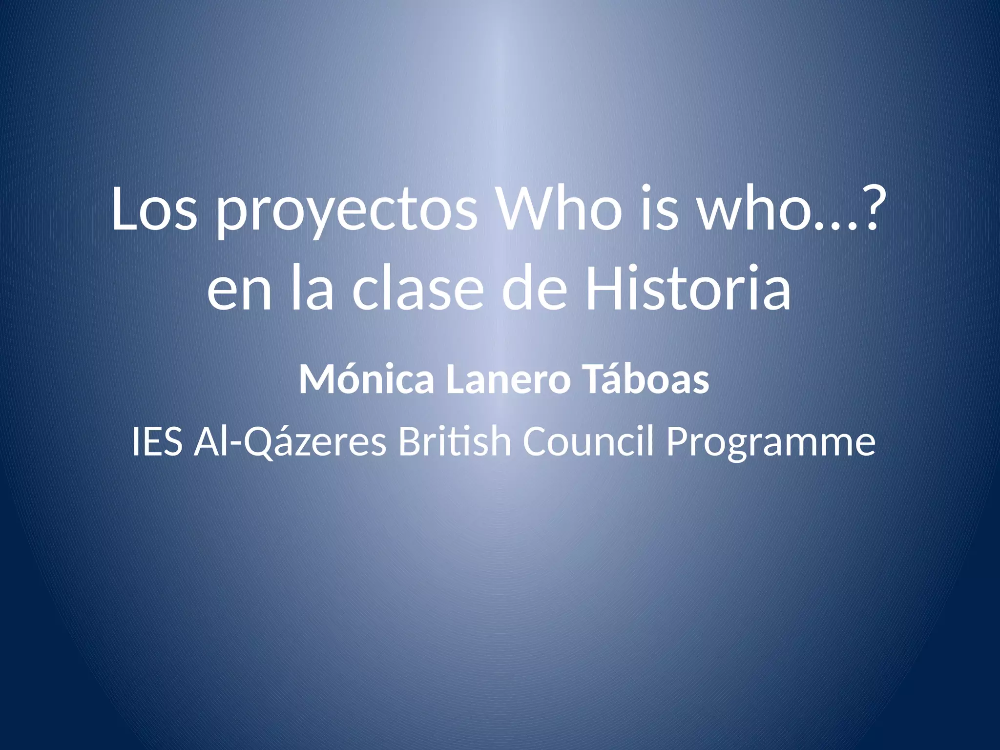 WHO IS WHO PROJECTS | PPT