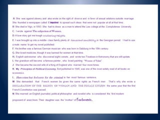 WHO IS WHO PROJECTS | PPT