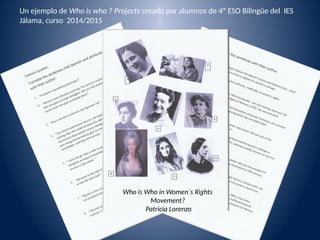 WHO IS WHO PROJECTS | PPT