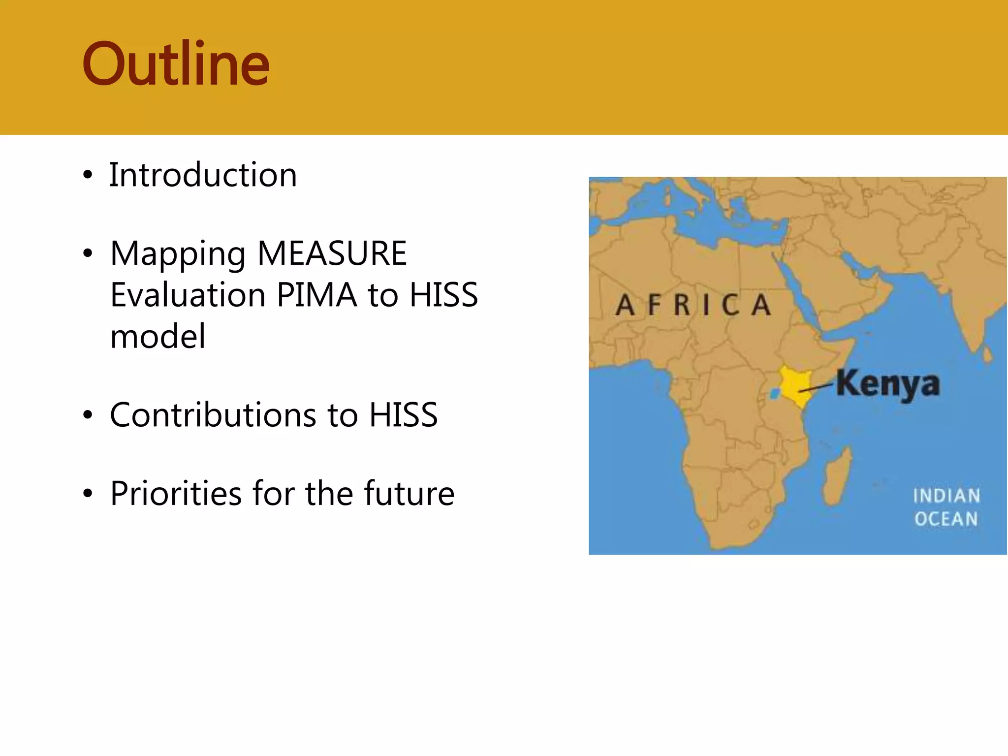 Health Information Systems Strengthening (HISS) in Kenya | PPTX