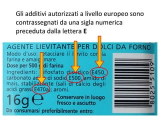 Additivi alimentari | PPT