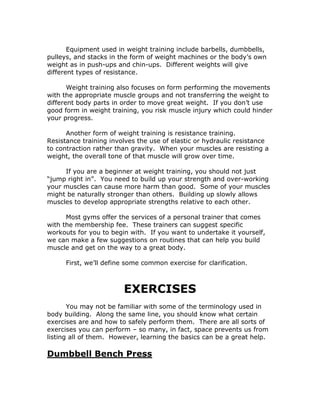 Body Building Secret Revealed! | PDF