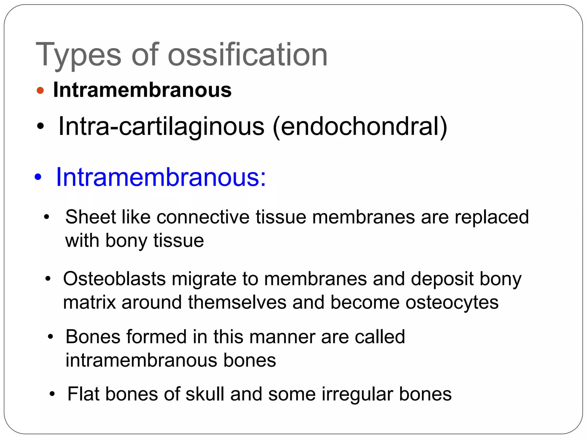 general anatomy and development of bones | PPTX