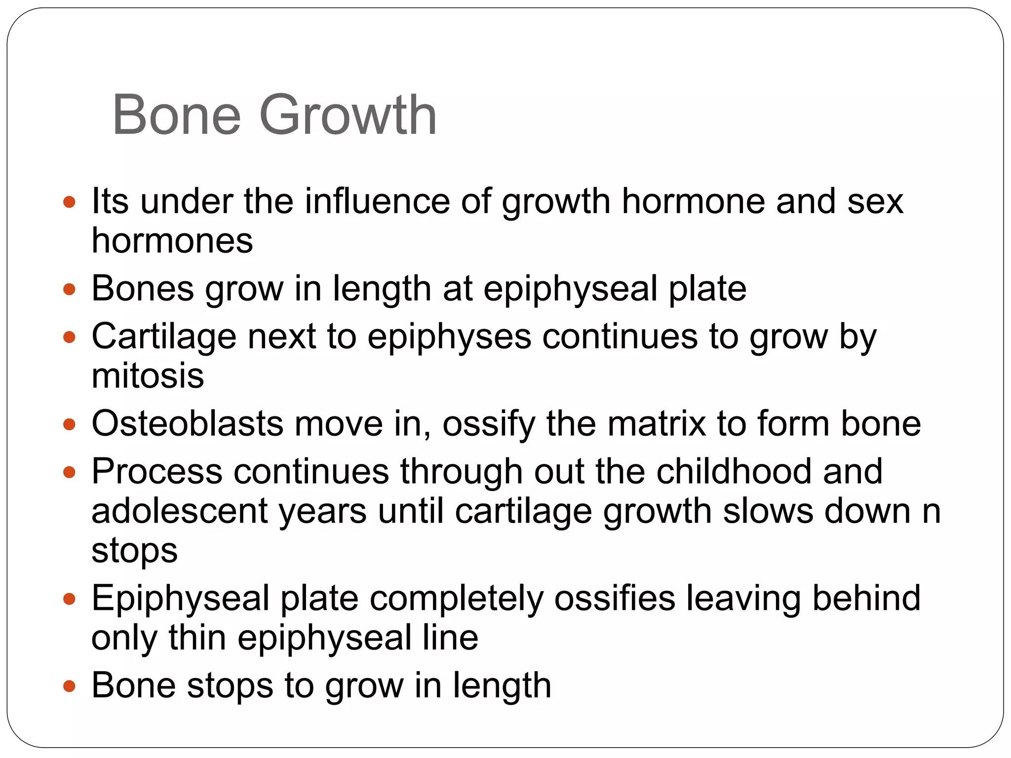general anatomy and development of bones | PPTX