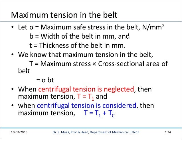 Unit 2b Power Transmission by Belts