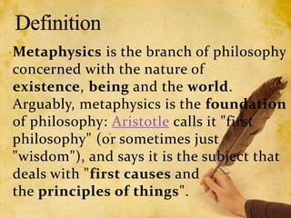 (2) Branches of Philosophy - Recognizing Human Activities thT Emanated ...