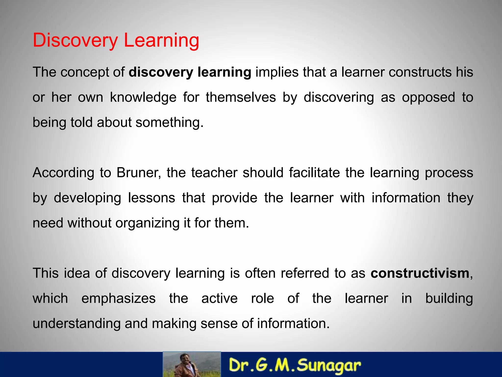BRUNER’S THEORY OF COGNITIVE DEVELOPMENT | PPTX