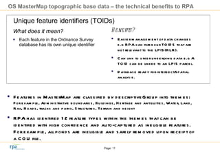 Rural Payments Agency usage of Ordnance Survey data | PPT