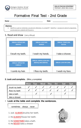 2 básico formative test final | PDF