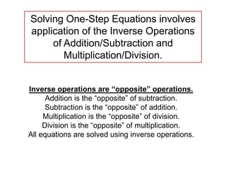 2b solving real world problems equations 3day lesson | PPT
