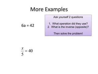 2b solving real world problems equations 3day lesson | PPT