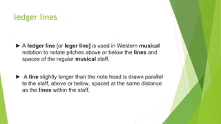 Music theory lesson 2 Musical notation part 1- lines used in music | PPTX