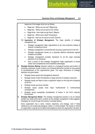 2 Business Policy And Strategic Management BASIC CONCEPTS | PDF