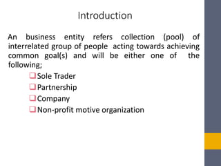 Business structures | PPTX