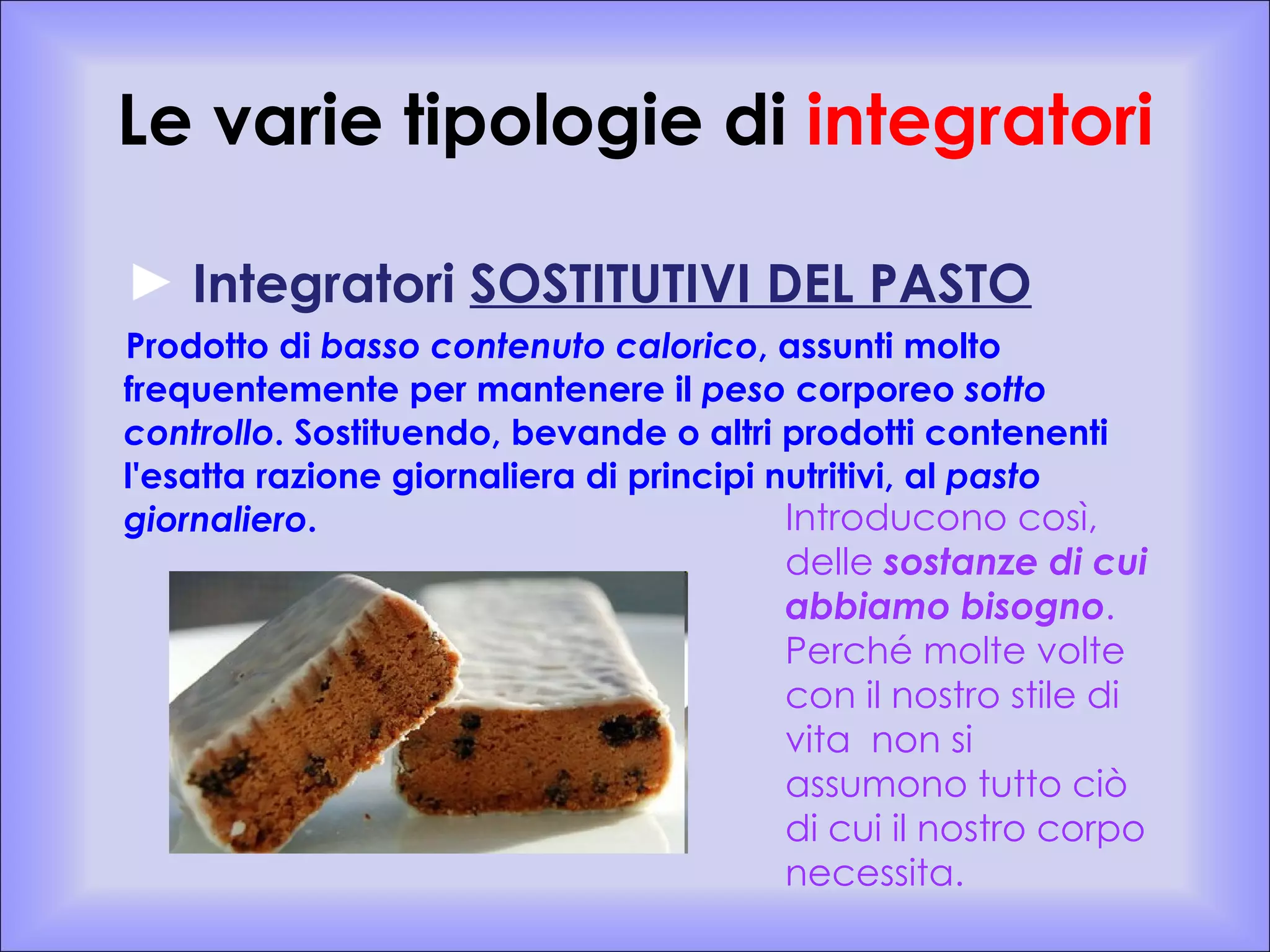 Integratori alimentari | PPT