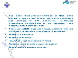 Presentation on issue of irrigation within the context of IWRM: key ...