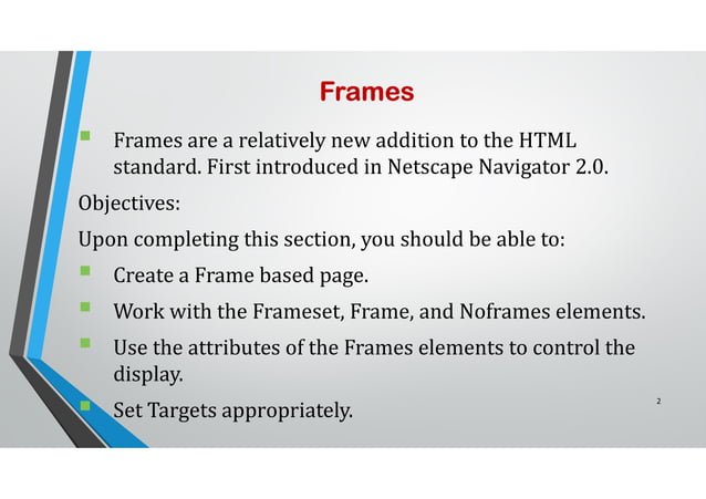 2b. Web Technology HTML Basics-2 | PDF