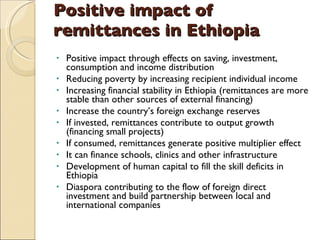 Expanding Remittance Flows in Ethiopia: Challenges and Prospects | PPT
