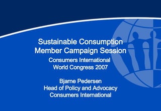 2c Pedersen Sustainable Consumption | PPS