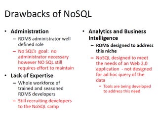 Introduction to NoSQL Databases | Hadoop Quick Introduction | PPT