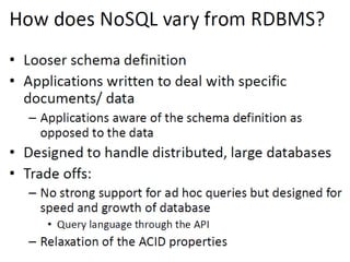Introduction to NoSQL Databases | Hadoop Quick Introduction | PPT
