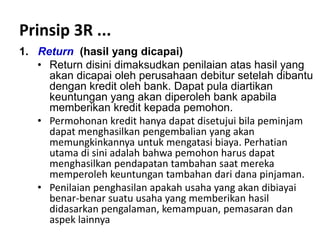 Indikator 3Rs dalam Analisis Kredit _Materi Training CREDIT SCORING | PPTX
