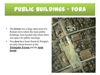 2c.6 public buildings – basilicas, temples, fora, theatres, palaestra ...