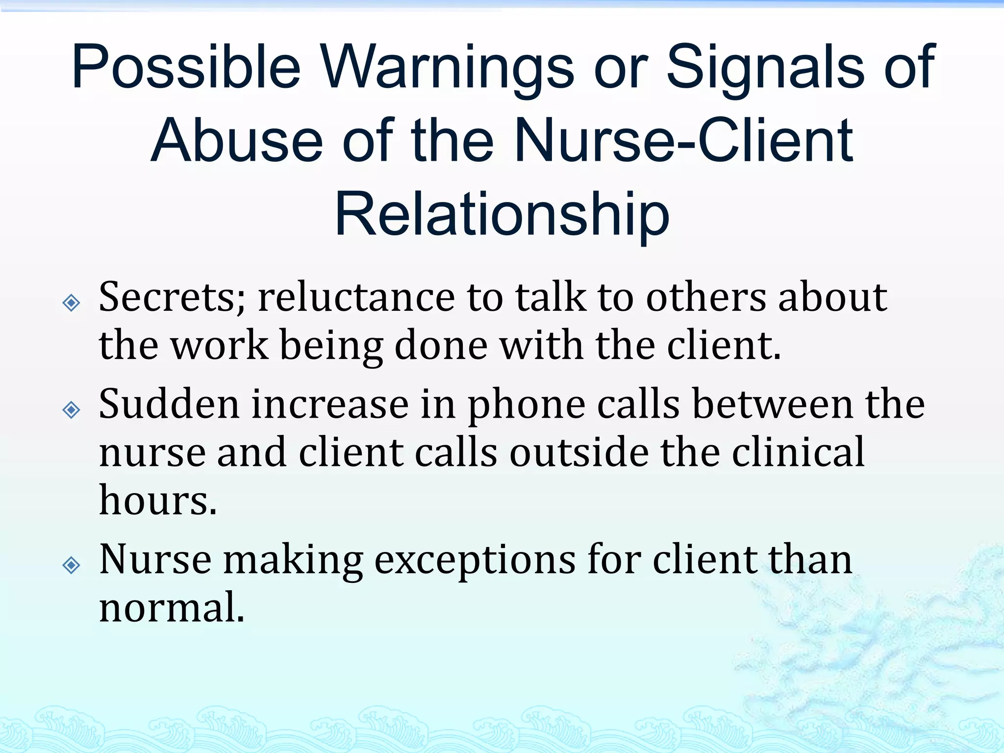 Building nurse- client relationship | PPTX